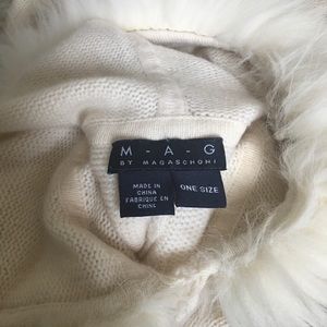 Magaschoni | Accessories | Magasconi 0 Cashmere Rabbit Fur Sequin Cape ...
